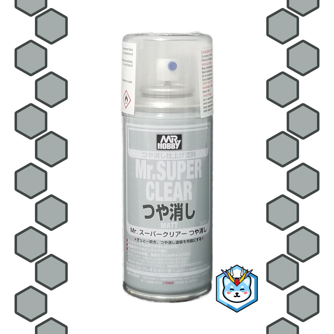 Mr. Super Clear Flat Spray - Mr. Hobby Top Coat